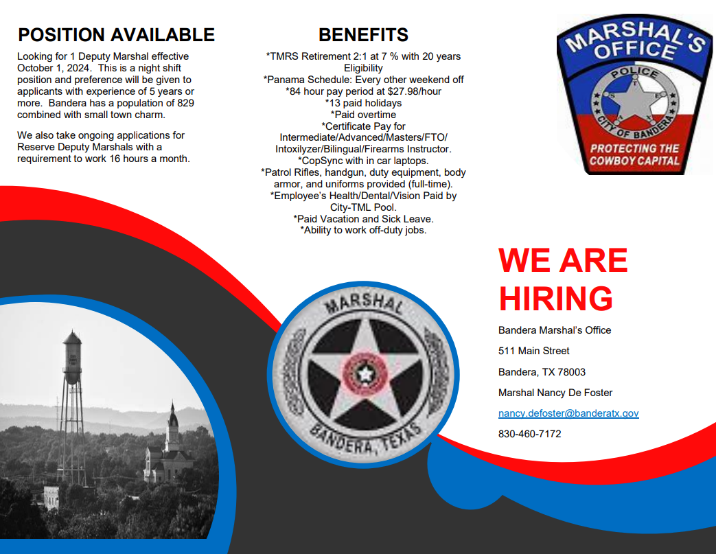 Deputy Marshal | Bandera, TX